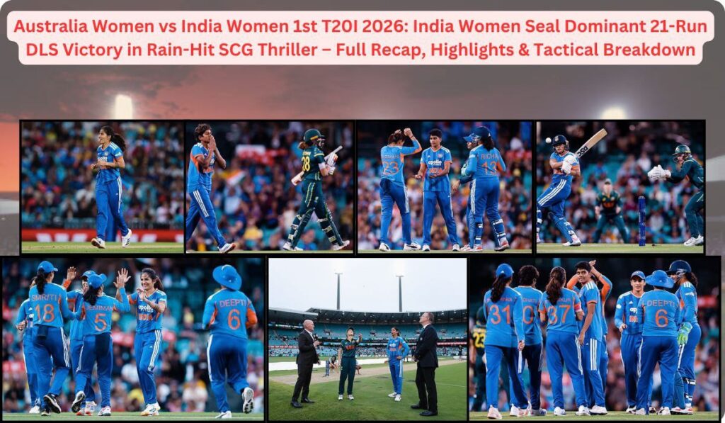 Australia Women Vs India Women 1st T20I 2026: 21-Run DLS Win | Reddy 4/22