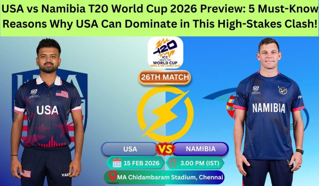 USA Vs Namibia T20 World Cup 2026 Preview: Ultimate Guide To Group A ...